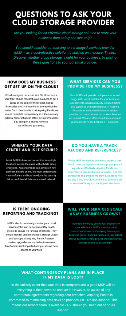 7 Questions to Ask Your Cloud Storage Provider | Aspiring Panda